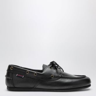 Sebago Owen schwarze Bootsschuhe aus Leder