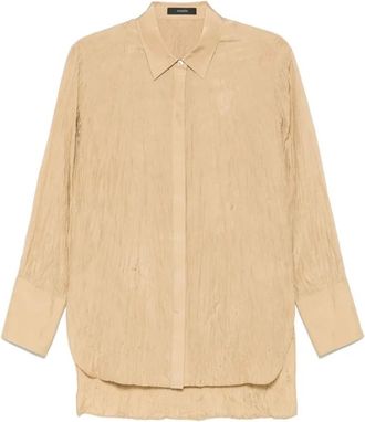 Joseph Femme, Blouses et Chemises, Beige, Taille: 40 FR Blouse &Eacute;l&eacute;gante en Habotai Audacieux
