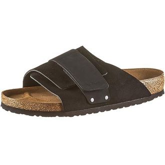 Birkenstock Kyoto Suede Nubuck Mens Black Sandals-EU 41