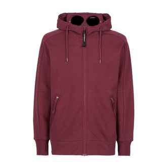 C.P. Company Diagonal Raised Fleece Goggle Hoodie - - Sweatshirts & Hoodies - Herren - Rot - XL
