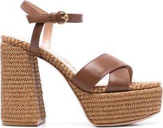 Gianvito Rossi sandales Bebe 110 mm - Marron
