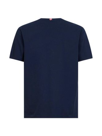 MC2 Saint Barth Mens T-Shirt Bakewell Navy Blue Cotton Piqu&eacute; T-Shirts And Polos