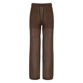 KANGRA Kaschmir-Viskose-Hose - - Trousers - Damen - Braun - S