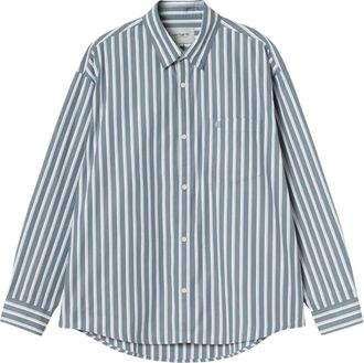 Carhartt Work in Progress Homme, Chemises, Bleu, Taille: XS L/S Malden Shirt