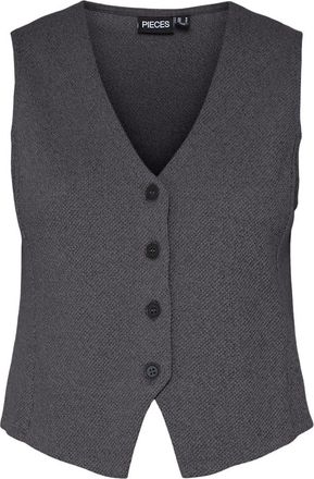 Pieces Damen Pcpepper Vest Bc Anzugweste, Magnet/Detail:Melange,M