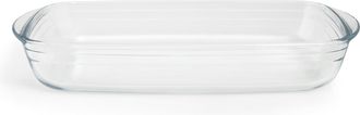 Excelsa Natürliche Baking Auflaufform, rechteckig, Glas, durchsichtig, 39x24x7 cm