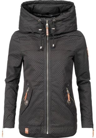 Navahoo Outdoorjacke Wekoo moderner Damen &Uuml;bergangsparka aus Baumwolle mit Kapuze