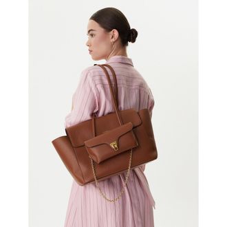 Coccinelle Handtasche Coccinelle T8A Coccinelle Double Beat E1 T8A 11 02 01 Braun