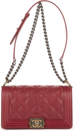 Chanel Crossbody Bags - Boy Medium - Gr. unisize - in Rot - f&uuml;r Damen
