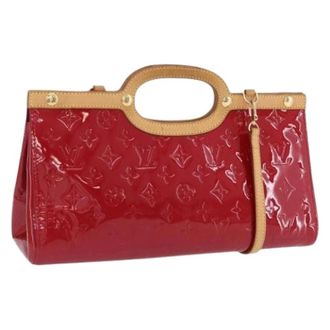 Louis Vuitton Sac &agrave; main vintage en cuir verni doccasion - Femme - Pre-owned - Rouge - Taille: ONE Size
