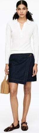 Arket Wickelrock Aus Denim -Blau