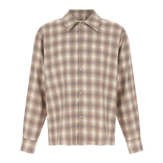 Second/Layer Check D&eacute;grad&eacute; Hemd - - Shirts - Herren - Beige - M