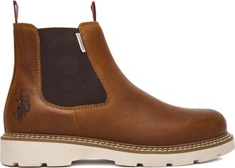 U.S.Polo Association Klassische Stiefeletten U.S. Polo Assn. EO-PATRIZ002M/ELE1 Braun