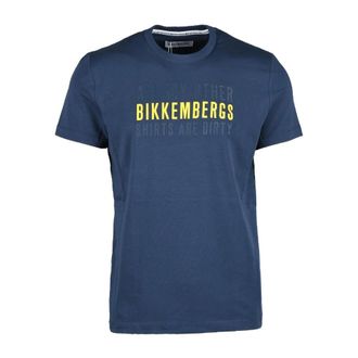 Dirk Bikkembergs Homme, Tops, Bleu, Taille: S T-shirt bleu pour homme