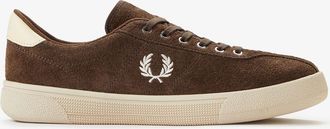 Fred Perry Tennisschuh Wildleder Herren Tobacco/Eiscreme Sneaker