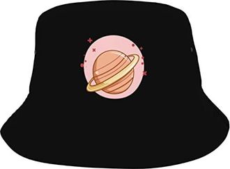 Generic Personnalisé Seau Chapeau Planète de Dessin animé Mignonne et Magnifique Pecheur Chapeaux Funky Bonnet de Soleil pour Adultes Randonnée Filles