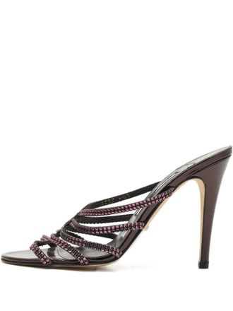 Gina sandales &agrave; ornements - Marron