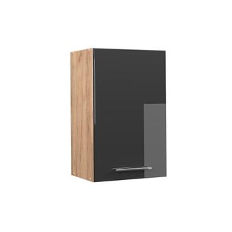 Vicco H&auml;ngeschrank Fame-Line, Anthrazit Hochglanz/Goldkraft Eiche, 45 cm
