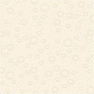 Paper+Design Servietten 16 St. 33x33cm geprägt Moments UNI CREAM