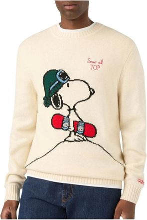 Saint Barth Pull col rond Bombardino Light - Homme - Pulls - Beige - Taille: M