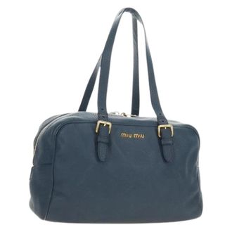 Miu Miu Sac bandouli&egrave;re Pre-owned - Femme - Pre-owned - Bleu - Taille: ONE Size