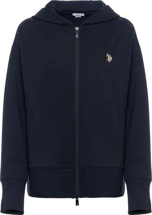 U.S.Polo Association U.s. Polo Assn., Femme, Sweatshirts et sweats à capuche, Noir, Taille: 44 FR SweaT-shirt zippé à capuche