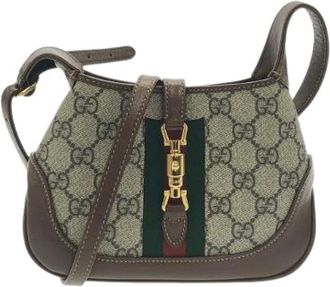 Gucci Sac bandouli&egrave;re Jackie 1961 GG Supreme Canvas Pre-owned - Femme - Pre-owned - Beige - Taille: ONE Size