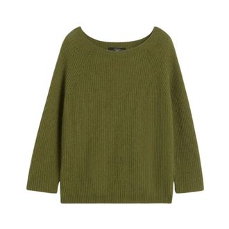 Max Mara Pull Olive Mohair Style Xeno - Femme - Pulls - Vert - Taille: 42 FR