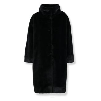 Herno Weicher Kunstfellmantel - - Coats - Damen - Schwarzk - XS