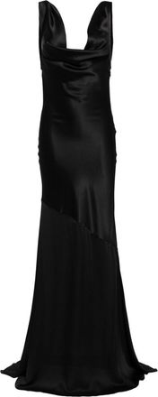 Kiki De Montparnasse Deep Cowl Kleid - Schwarz