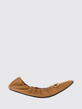 Gucci Ballerines Prima en cuir avec mors Horsebit et bout carr&eacute;