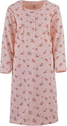 Zeitlos Chemise de nuit thermique pour femme - Douce et douillette - Pour lhiver, abricot, M