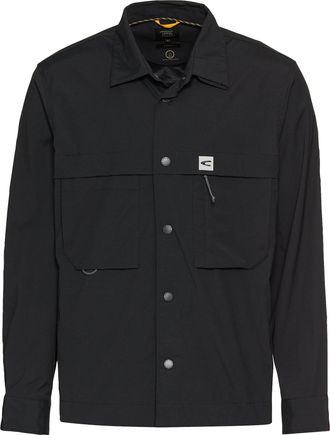 Camel Active Herren Funktionales Overshirt aus einem Baumwollmix Dunkelblau, menswear-3XL