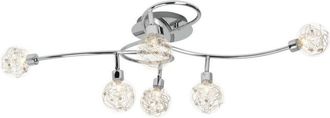 Brilliant Lampe Joya spot de plafond 6flg chrome 6x QT14, G9, 33W, adapt&eacute; aux lampes &agrave; culot &agrave; broche (non incluses) &Eacute;chelle a ++ &agrave; e T&ecirc;tes pivotantes