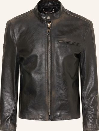 Golden Goose Lederjacke Journey schwarz