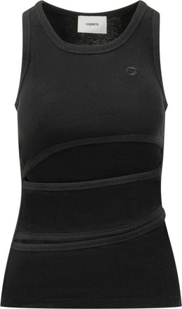 Coperni Femme, Tops, Noir, Taille: 36 FR Spiral Tank Top