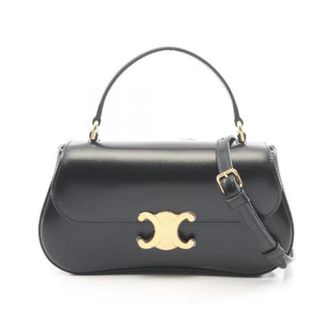 Celine Pre-owned Teen Laura Leather 2way Handbag - - Pre-owned - Damen - Schwarzk - ONE SIZE