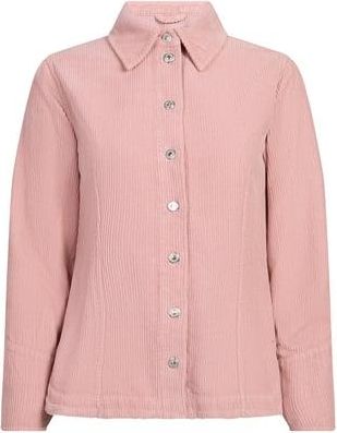 Topshop Chemise droite c&ocirc;tel&eacute; en coton