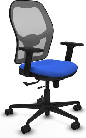 Piqueras y Crespo Schreibtischstuhl aus Netzgewebe mit 2D-Armen, h&ouml;henverstellbare Lendenwirbelst&uuml;tze, ausgestattet mit Syncro/Translack und Schaumstoff, Rollen 65 mm, 