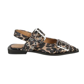 Ganni Feminine Buckle Ballerinas - - Shoes - Damen - Braun - 37 EU