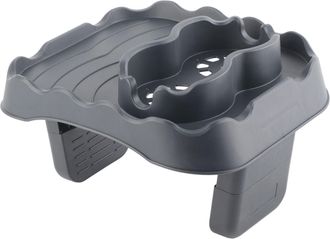 Emoshayoga Hamwesh Rutschfestes TPU-Tischtablett, Verstellbares Clamp/Holder-Design, 2 Getr&auml;nkehalter, Ger&auml;umiger Bereich, Mehrere Ablaufl&ouml;cher, Einfache Install