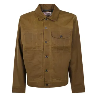 Filson Tin Cloth Short Lined Cruiser Jacket - - Jackets - Herren - Braun - 2XL