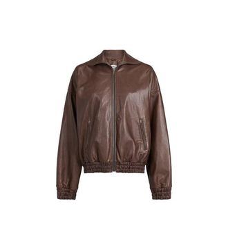 Acne Studios Veste bomber en cuir dagneau