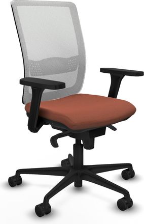 Piqueras y Crespo Drehbarer Schreibtischstuhl ohne Rollen von Haches mit 3D-Armlehnen, h&ouml;henverstellbare Lendenwirbelst&uuml;tze, ausgestattet mit 5 Positionen und injiziert