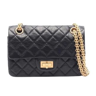 Chanel unisex, Pre-owned, Noir, Taille: ONE Size Pre-owned Sac Bandouli&egrave;re 2.55 Cuir Noir