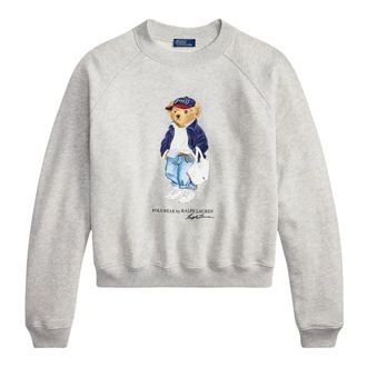 Ralph Lauren Femme, Pulls, Gris, Taille: 40 FR Polo Bear Sweater