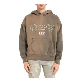 Purple Homme, Sweatshirts et sweats &agrave; capuche, Gris, Taille: L Slab Sweat &agrave; capuche