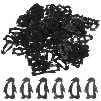 SOLUSTRE Garneck Pinguinf&ouml;rmiges Konfetti Tischstreuer Partydeko Weicher Rei&szlig;fester Stoff Buntes Festivalkonfetti f&uuml;r Esstischdekoration und Feierlichkeiten