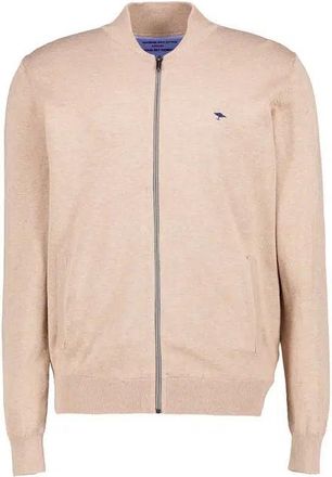 Fynch-Hatton Fynch-Hatton Herren Pullover beige Baumwolle unifarben