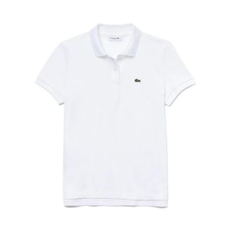 Lacoste Wei&szlig;es Polo-Shirt Krokodil-Patch - - Tops - Damen - Wei&szlig; - S